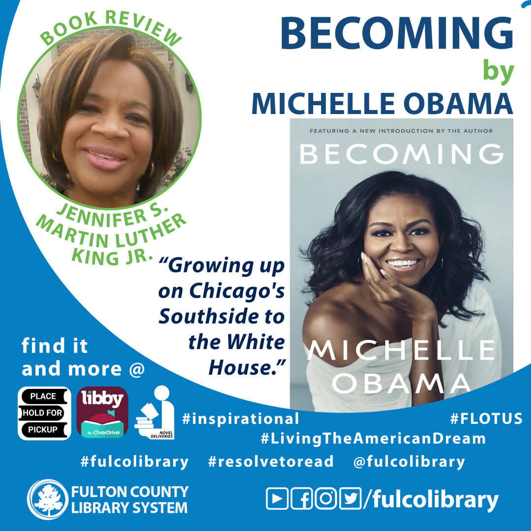 Book Review: Becoming by Michelle Obama | Fulton County Library System