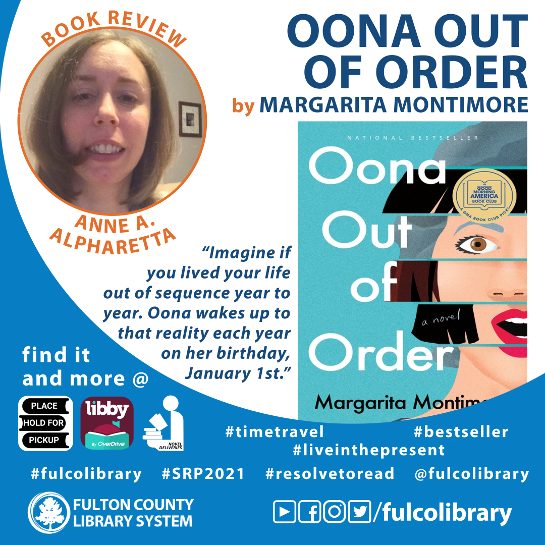 Book Review: Oona Out of Order by Margarita Montimore | Fulton County ...