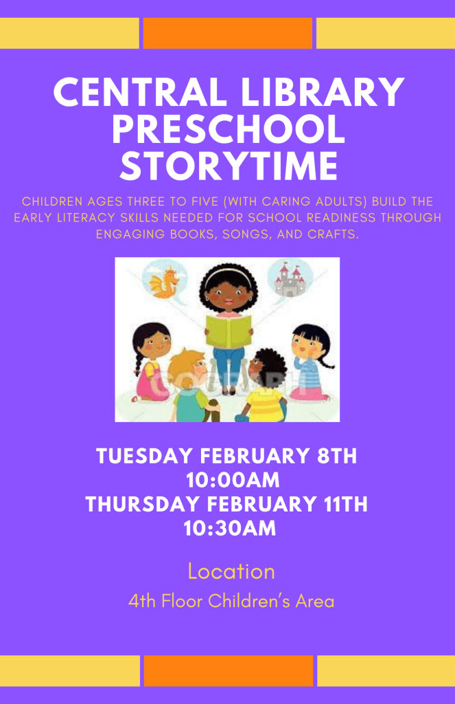 Central Library Pre-School Storytime | Fulton County Library System