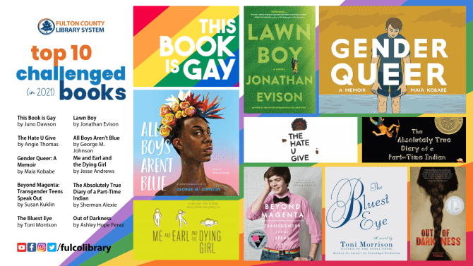 Read the Top 10 Most Challenged Books in 2021 | Fulton County Library ...