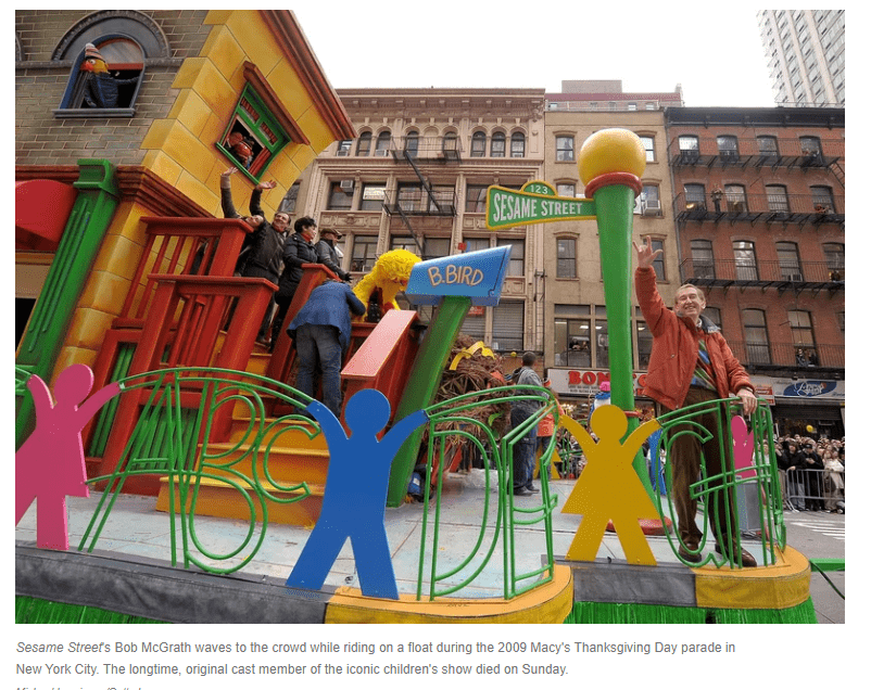 Sesame Street: Robert “Bob” Emmett McGrath (June 13, 1932 – December 4 ...