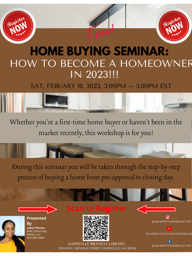 Home Buying Seminar: HOW TO BECOME A HOMEOWNER. | Fulton County Library ...