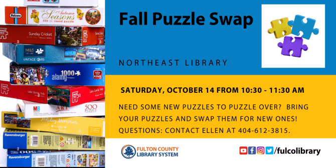 Fall Puzzle Swap | Fulton County Library System