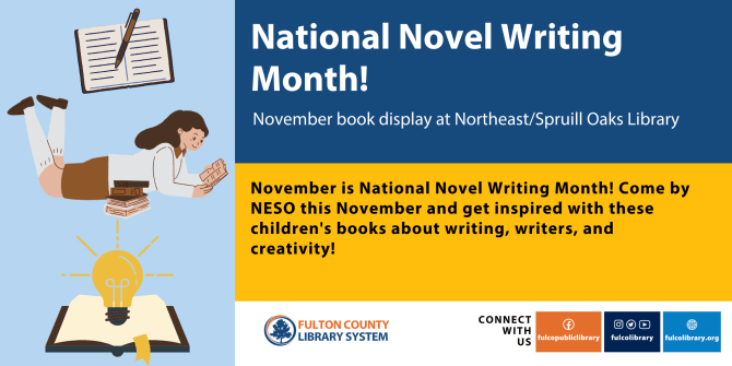 National Novel Writing Month Display | Fulton County Library System