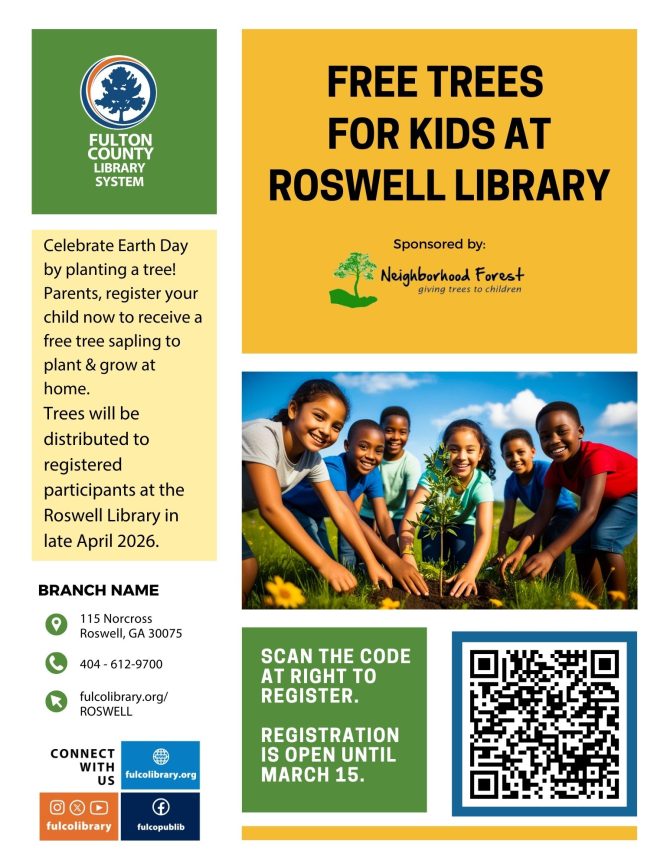 Free Trees for Kids at Roswell Library | Fulton County Library System